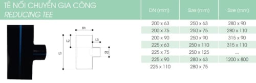 HDPE Reducing Tee - EUROPIPE