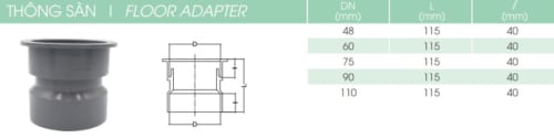 Floor Adapter - EUROPIPE